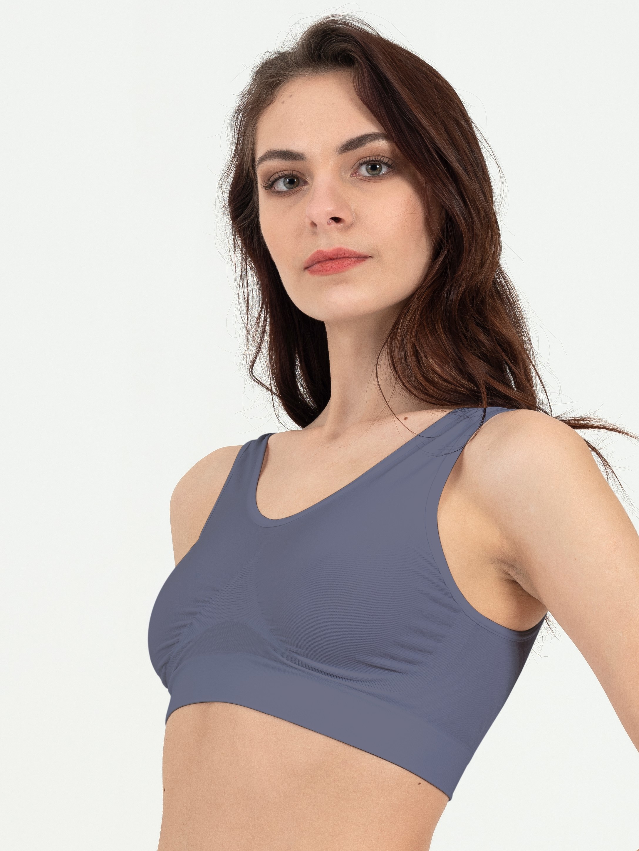 Bustier mit breitem Träger | Mittelblau | L-XL | BR202.45